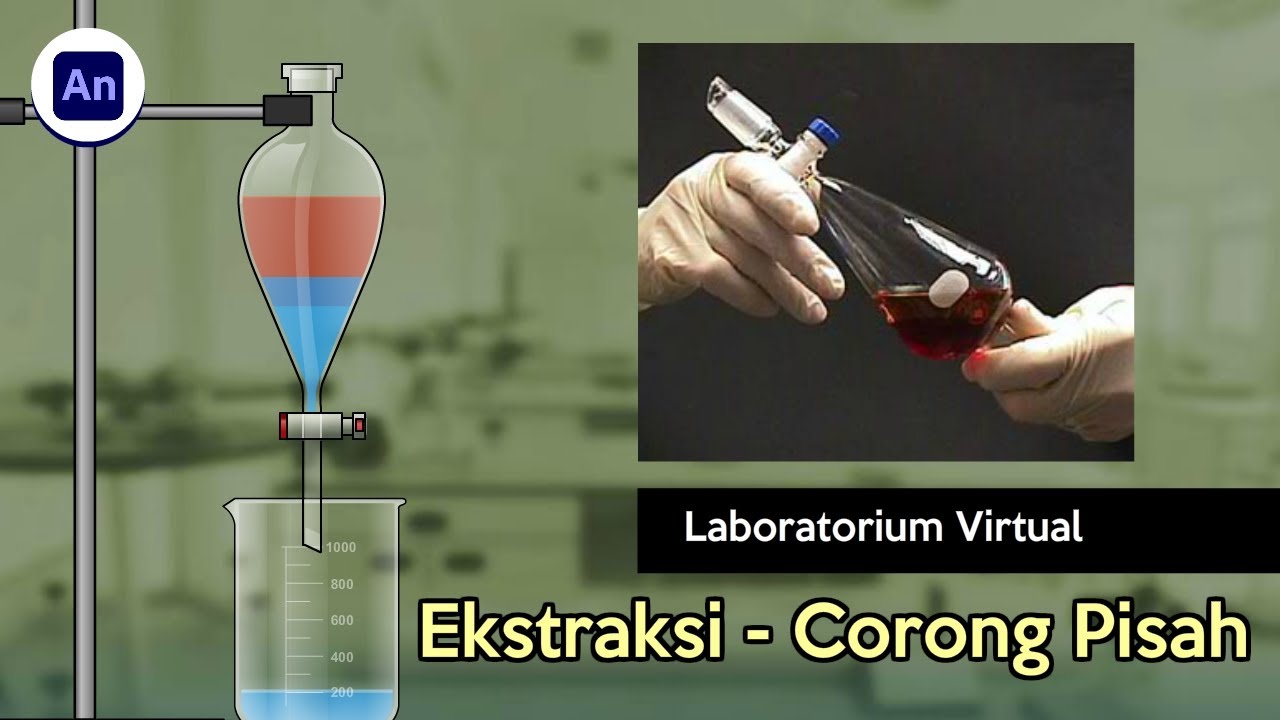 [ Virtual Lab] Praktikum Ekstraksi menggunakan Corong Pisah - YouTube