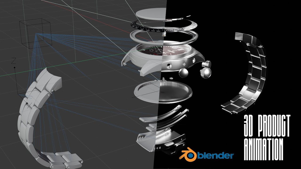 3D Wrist Watch Animation | 3D Product Animation Blender - YouTube