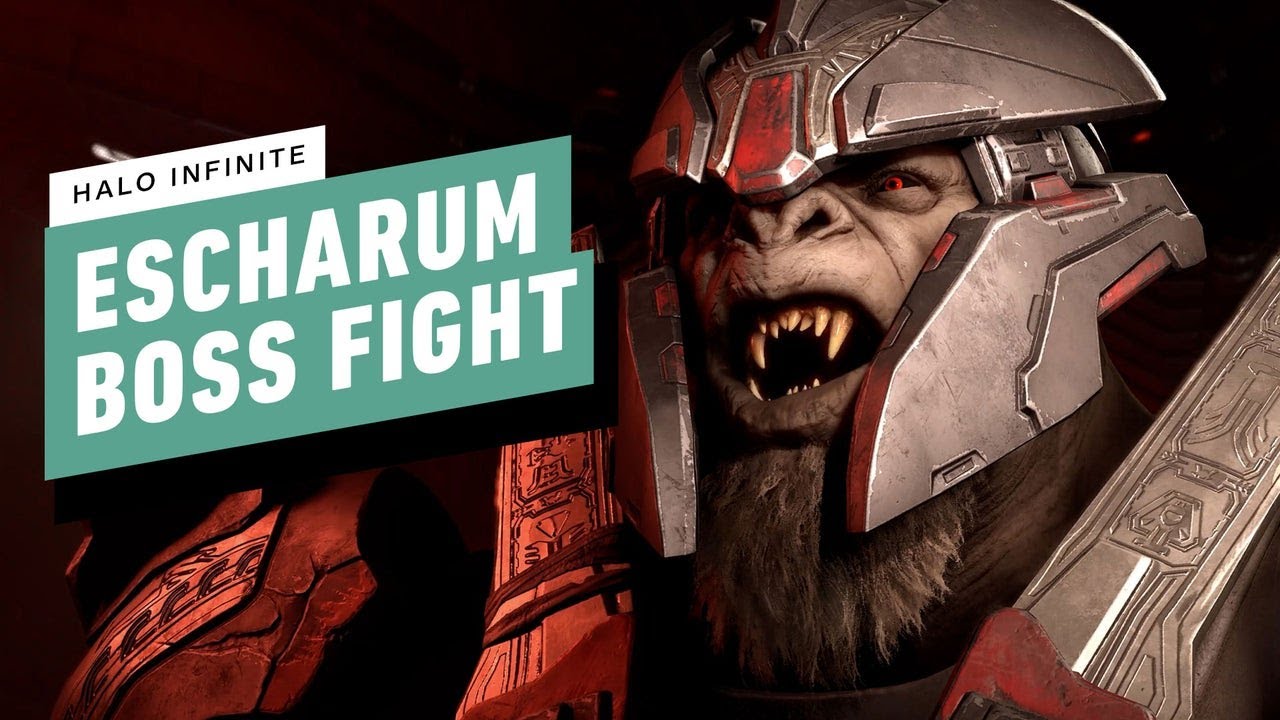 Halo Infinite Legendary Difficulty Escharum Boss Fight [4K/60FPS] - YouTube