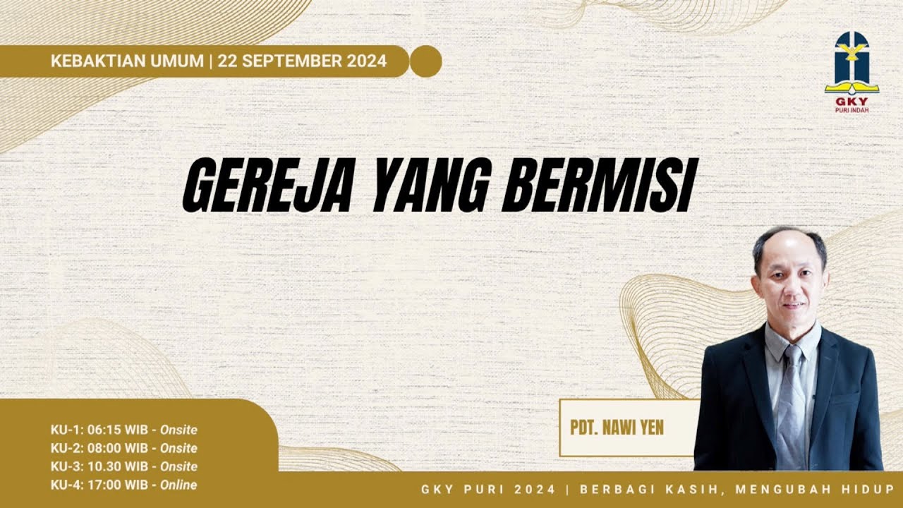 KU-3 | Gereja Yang Bermisi | Pdt. Nawi - YouTube