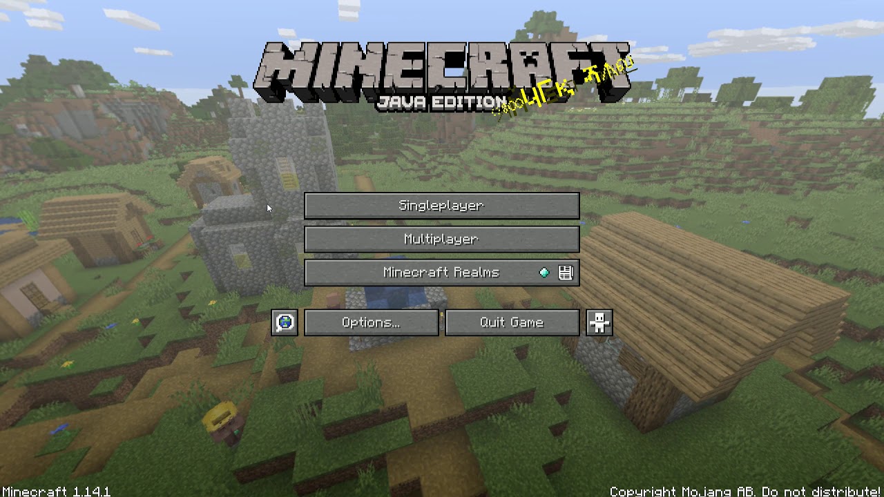 Glitchy Splash text in Minecraft - YouTube