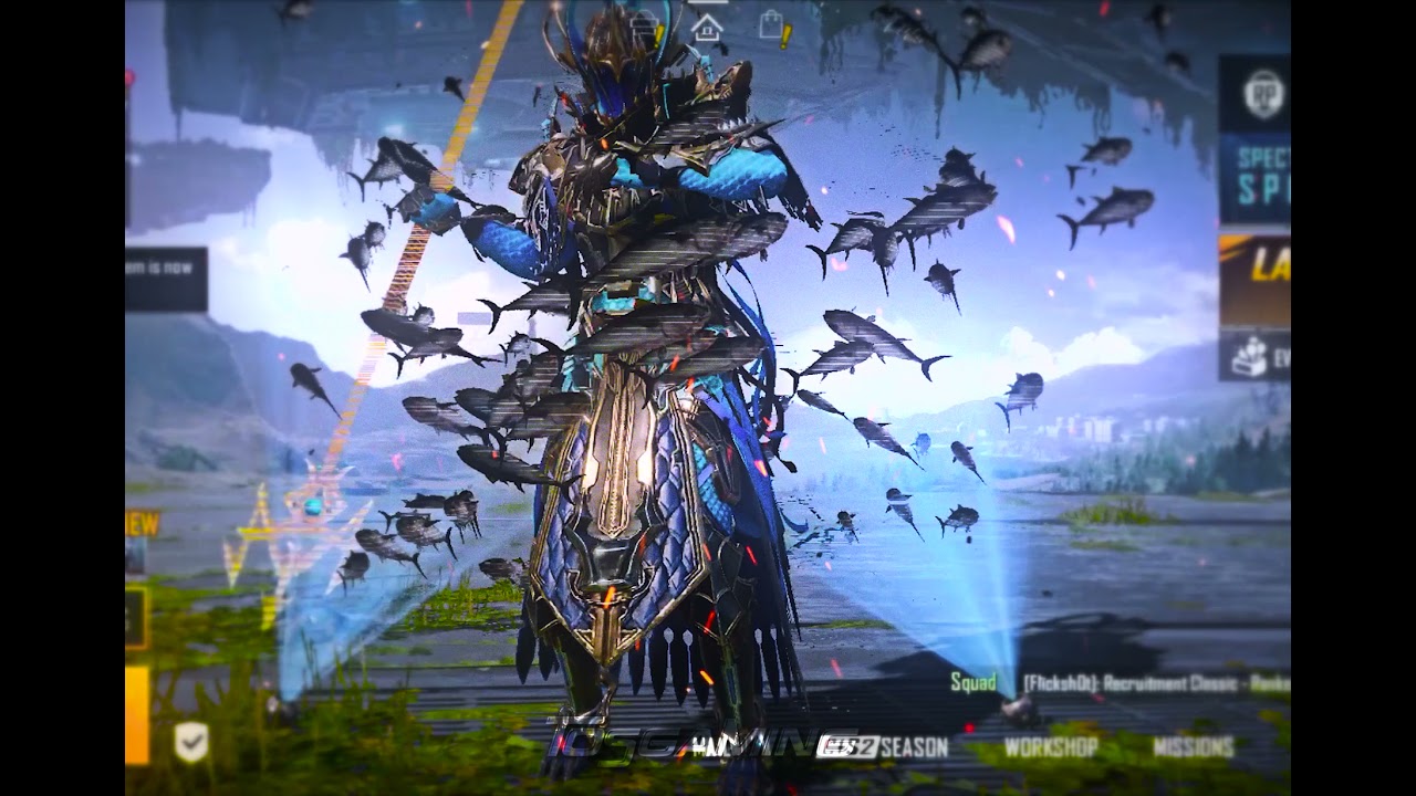 🔥 POSEIDON X-SUIT LOBBY EDIT || BGMI LOBBY EDIT - TOS GAMING🔥 - YouTube