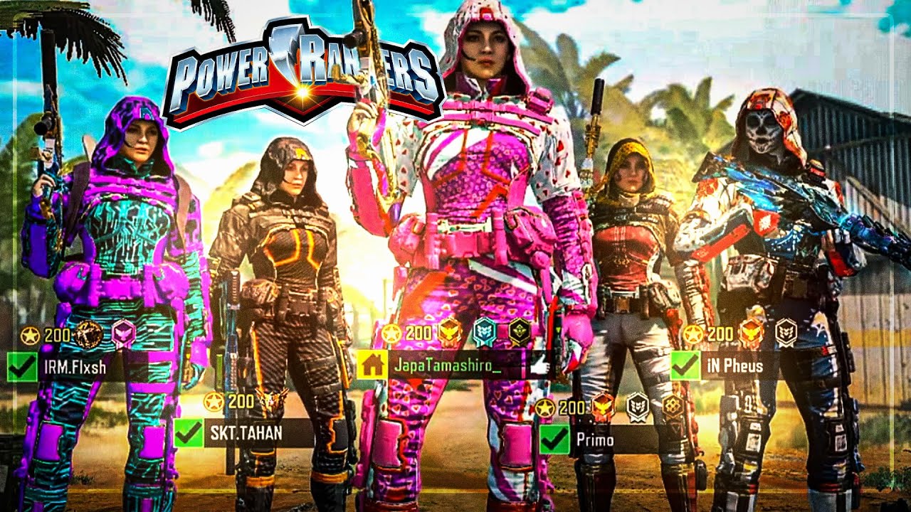 JAPA MONTOU O TIME DOS POWER RANGERS NO COD MOBILE! - YouTube