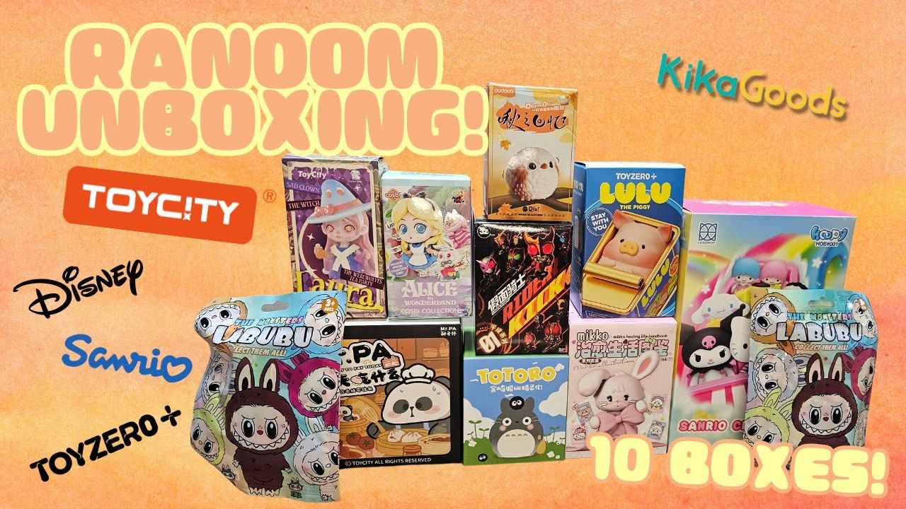 Random Mysterybox Unboxing! 10 blindboxes! KIKAGOODS, SANRIO, TOYCITY ...
