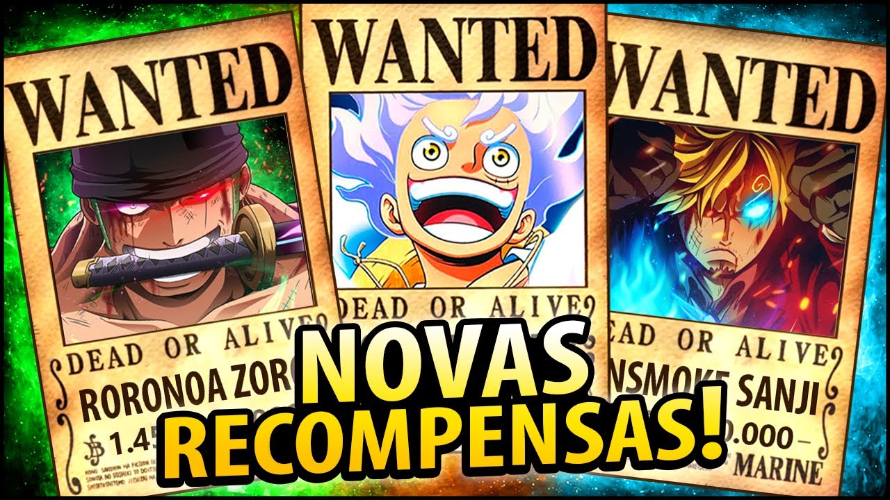 AS NOVAS RECOMPENSAS DOS CHAPÉUS DE PALHA APÓS WANO!!! - YouTube