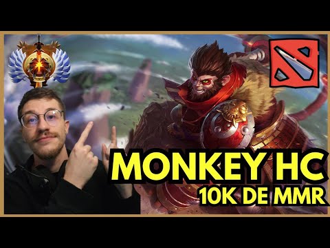 Jogando de Monkey King HardCarry... 10k de mmr... patch 7.38c... #Dota2 ...