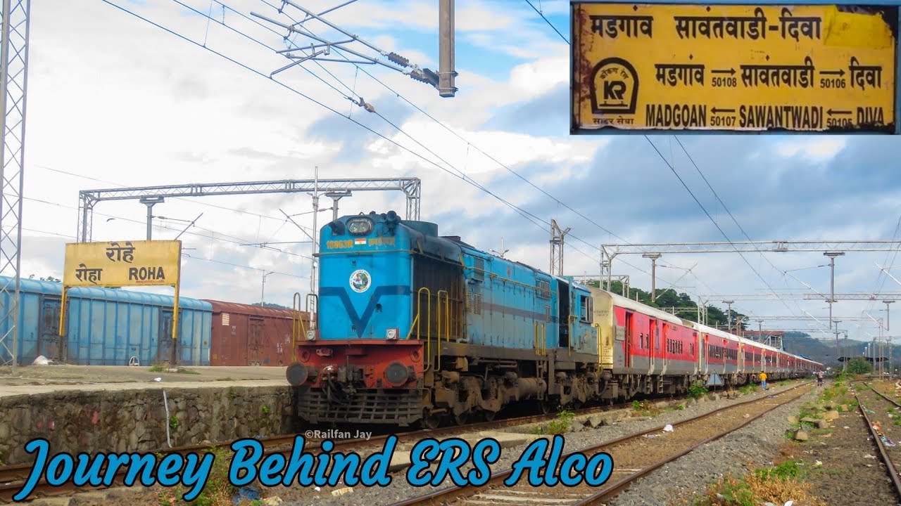 Journey In first Coach from Alco : 10105 Diva Sawantwadi Express - YouTube