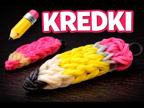 KREDKI z gumek ✏️ Jak zrobić mini kredki z loom bands