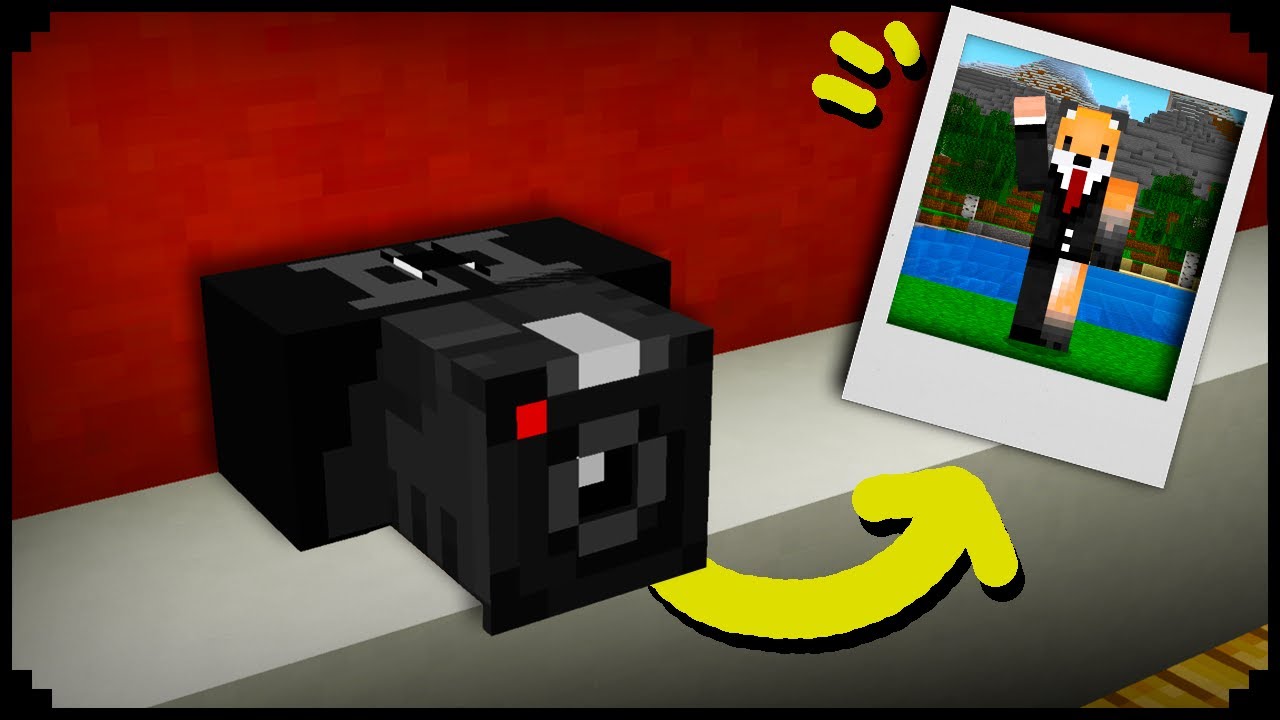 🦊Como fazer uma CÂMERA FOTOGRÁFICA no Minecraft - YouTube