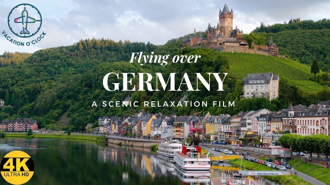 Flying Over Germany | Travel Central Europe | A Scenic Relaxation Film ...