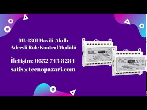 ML-1361 Mavili Akıllı Adresli Röle Kontrol Modülü, çıkış,Kısa Devre İzolatörlü 05527438284