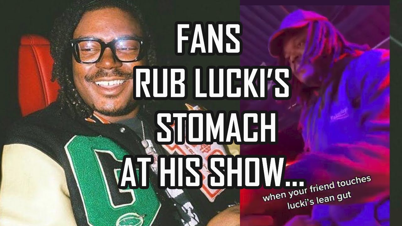 Fans TOUCH Lucki's STOMACH at his show... - YouTube