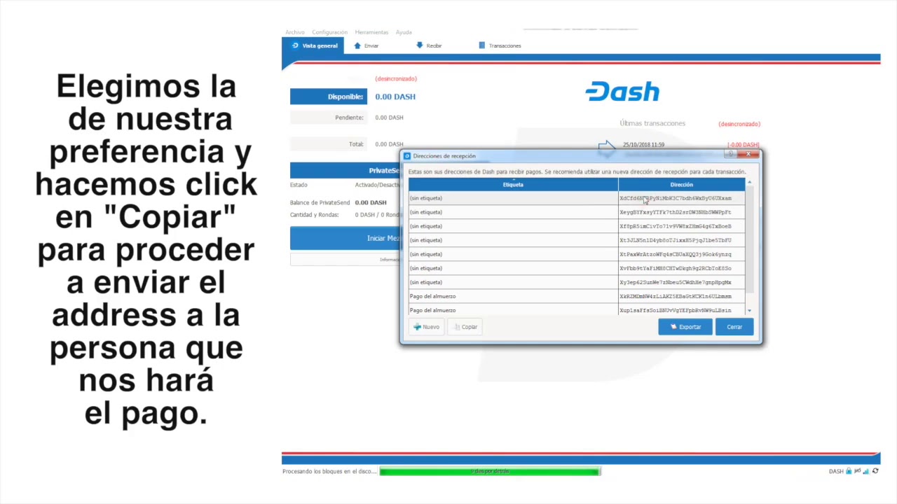14- Cómo recibir/solicitar pago con la dirección (otra forma) - Dash ...