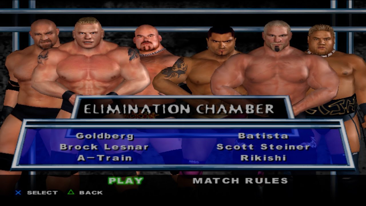 WWE SmackDown! HCTP - Goldberg,BrockLesnar,A-Train,Batista,ScottSteiner ...