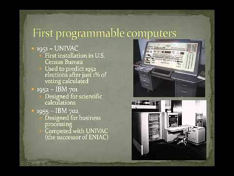Brief history of information systems 1940 - Present - YouTube
