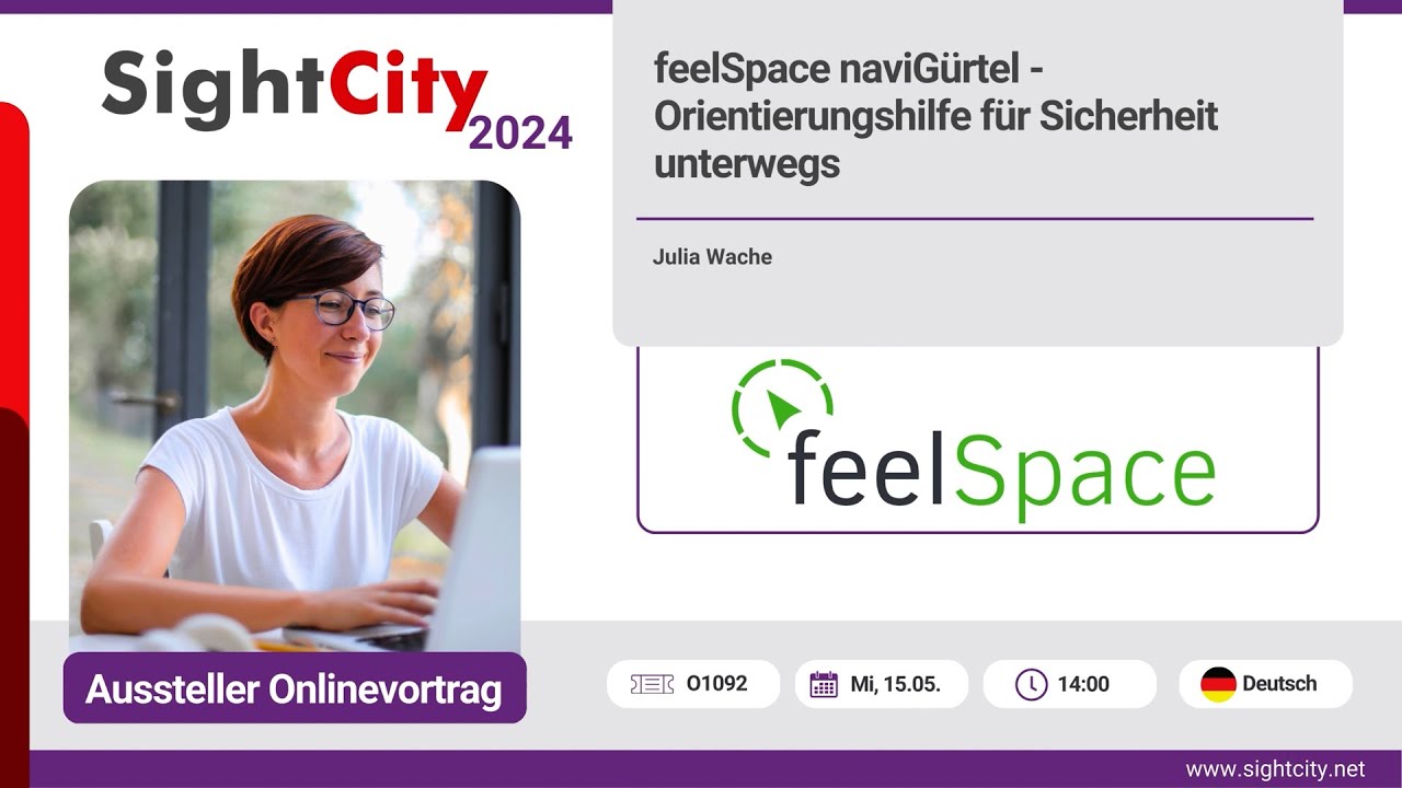 SightCity 2024: feelSpace naviGürtel Orientierungshilfe für Sicherheit unterwegs ...