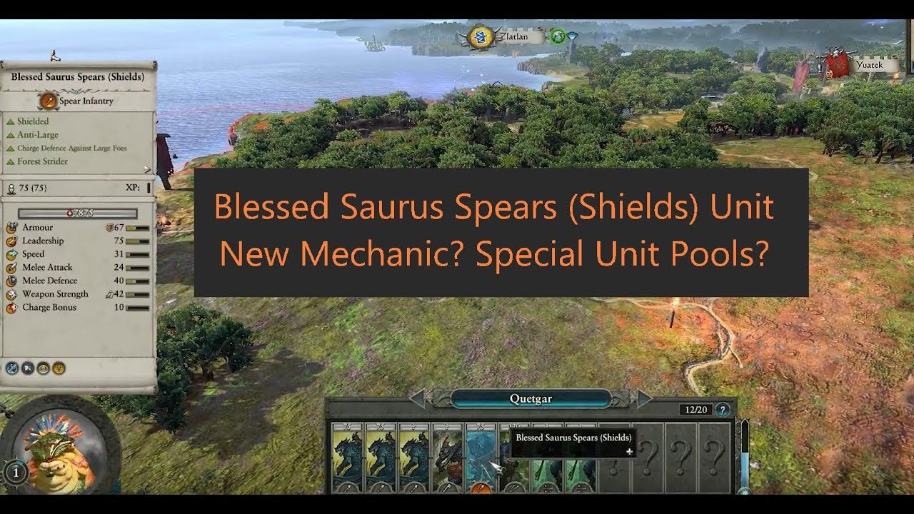 Total War: Warhammer 2- Lizardmen Blessed Saurus Spear Unit? New ...
