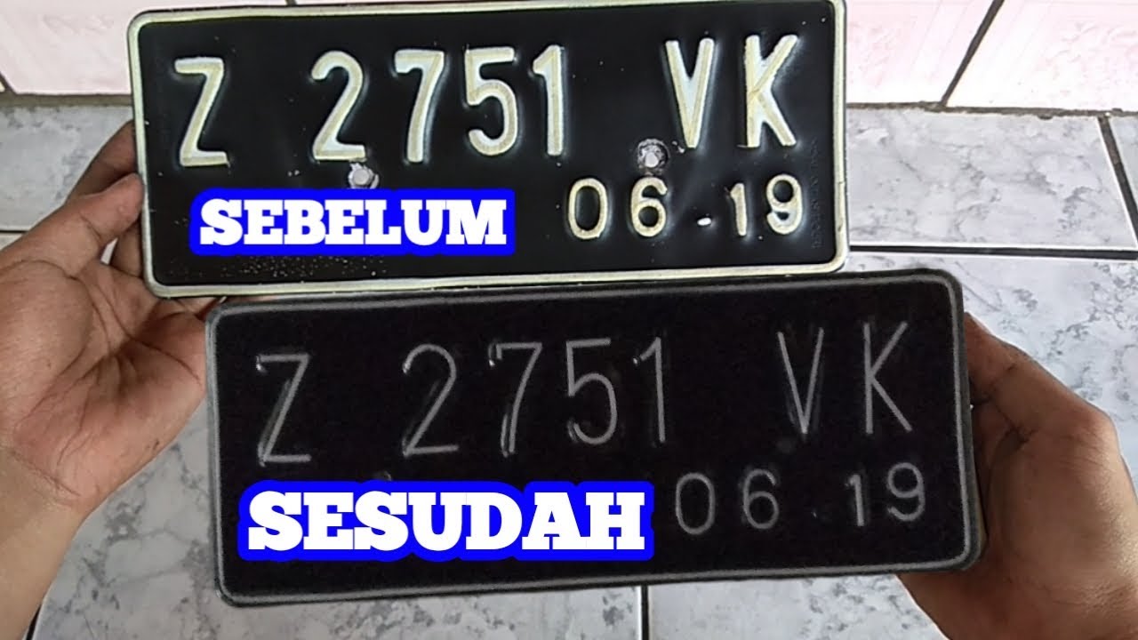 Cara modifikasi PLAT NOMOR simple dan elegant untuk di pandang - YouTube