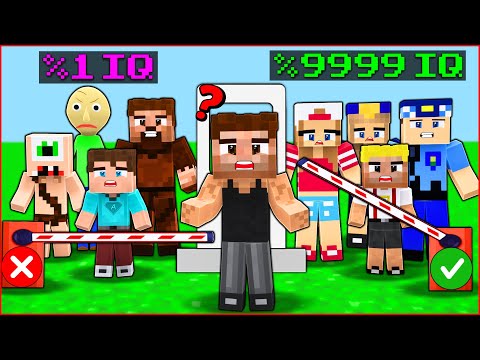 ARKADAŞLARIMA ZEKA TESTİ YAPTIM! 😂 -Minecraft