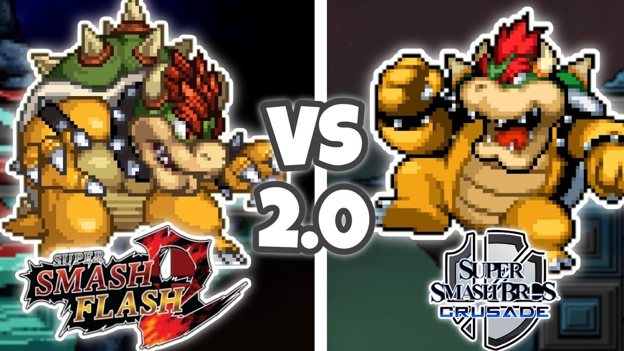 MOVESET COMPARACIÓN - BOWSER (SSF2 VS SSBC, 2.0) - YouTube