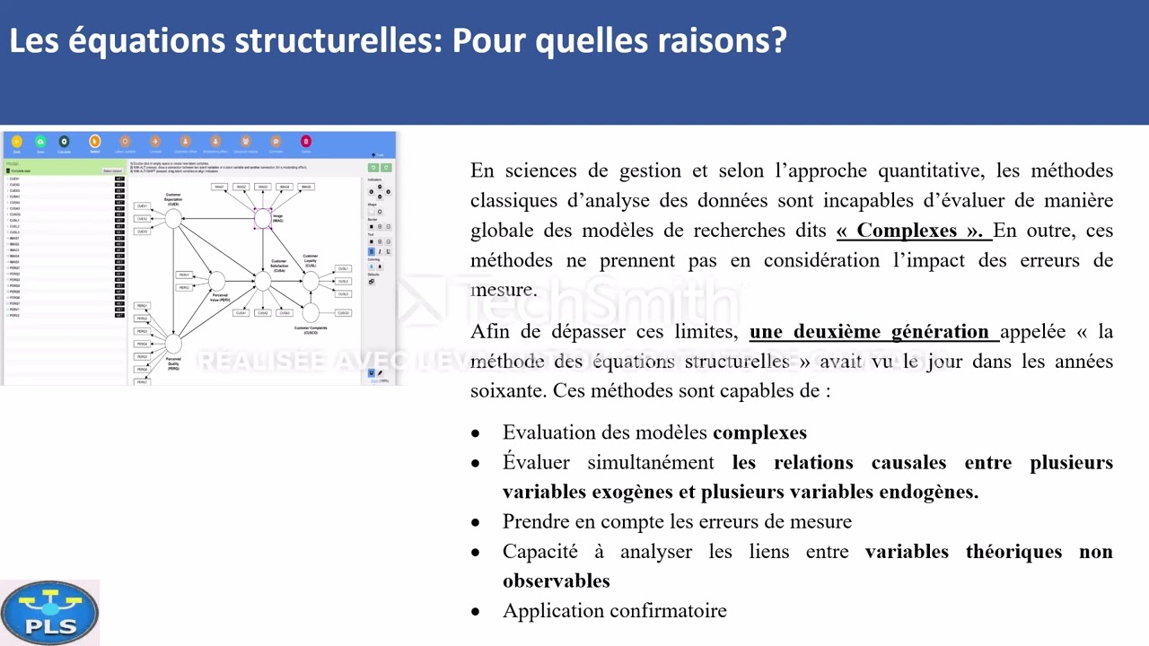 VIDEO 0: SmartPLS4: Un petit rappel sur les équations structurelles ...