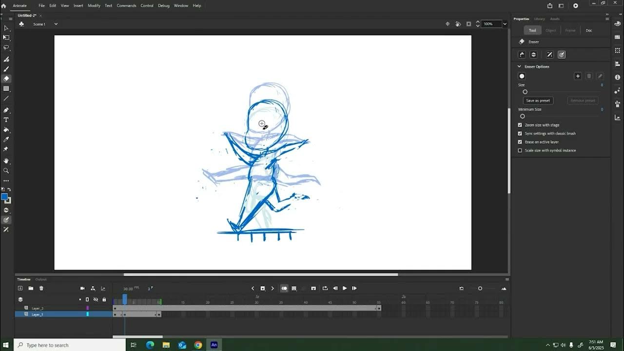 Hand Drawn using Keyframes Adobe Animate - YouTube