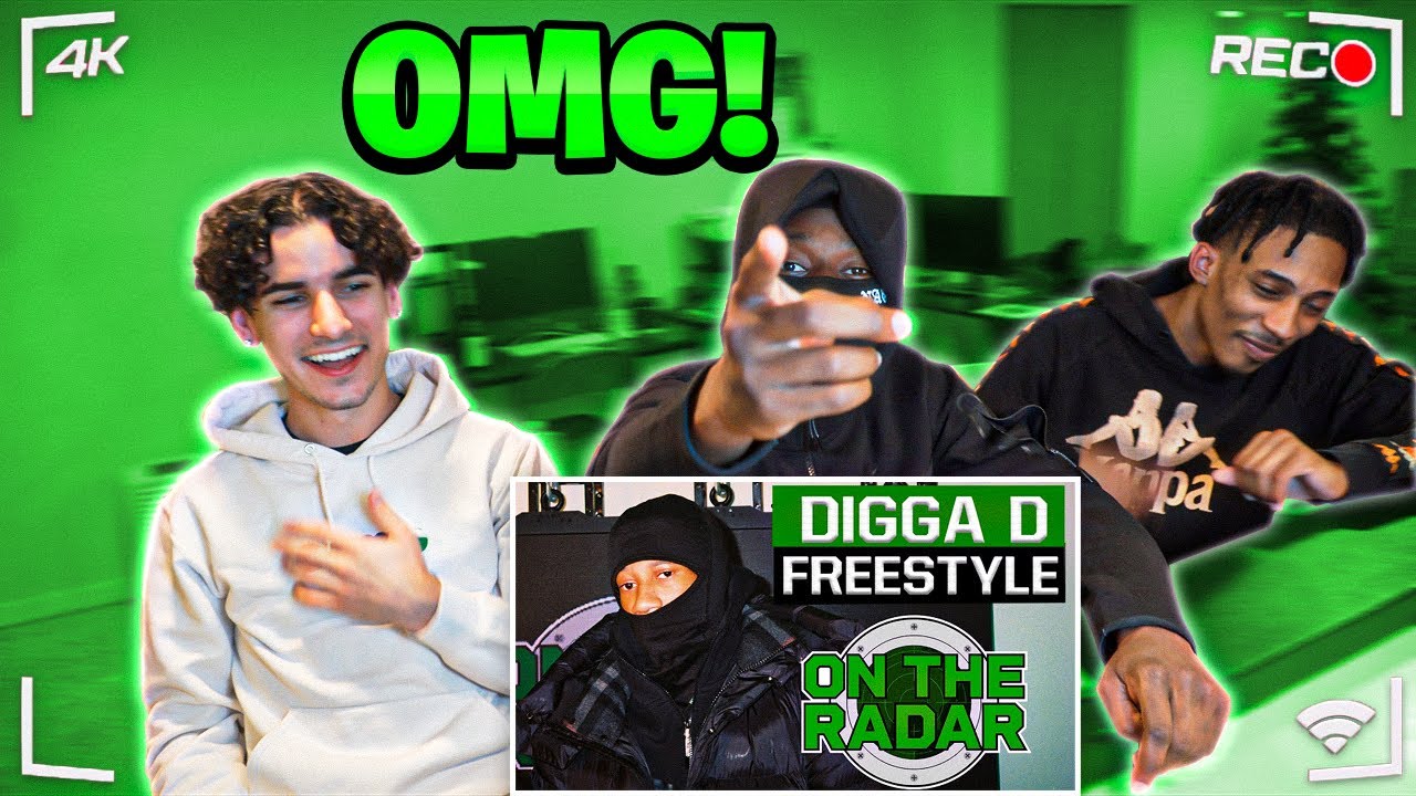 AMERICANS REACT TO DIGGA D - ON THE RADAR FREESTYLE! - YouTube
