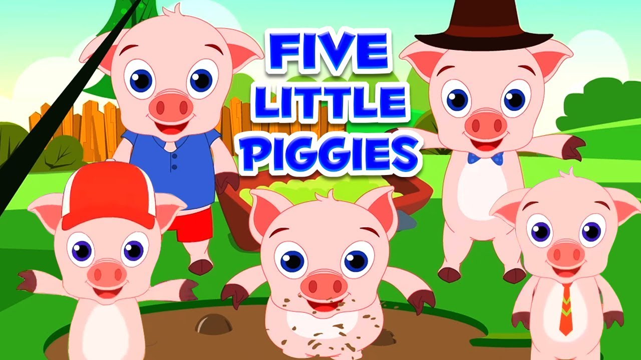fem små piggies | Svenska Barnsånger | Barnsånger | plantskola rim ...