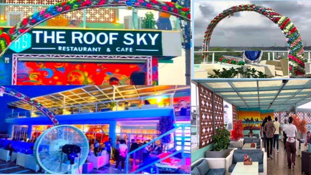 The Roof Sky Restaurant & Cafe Vlog|| Majnu Ka Tila - YouTube