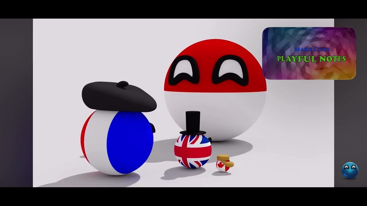Countryballs scaled by tanks - YouTube