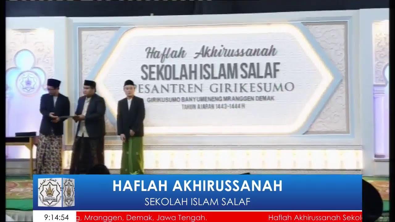 Live Stream | Haflah Akhirussanah Pesantren Girikesumo 2023 M/ 1444 H - YouTube