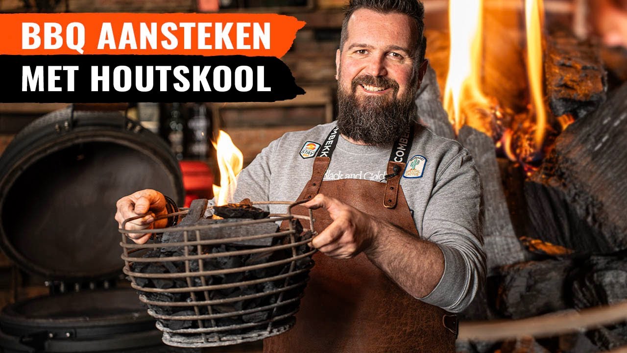 Houtskool aansteken BBQ - De beste manier! - Kamado - YouTube