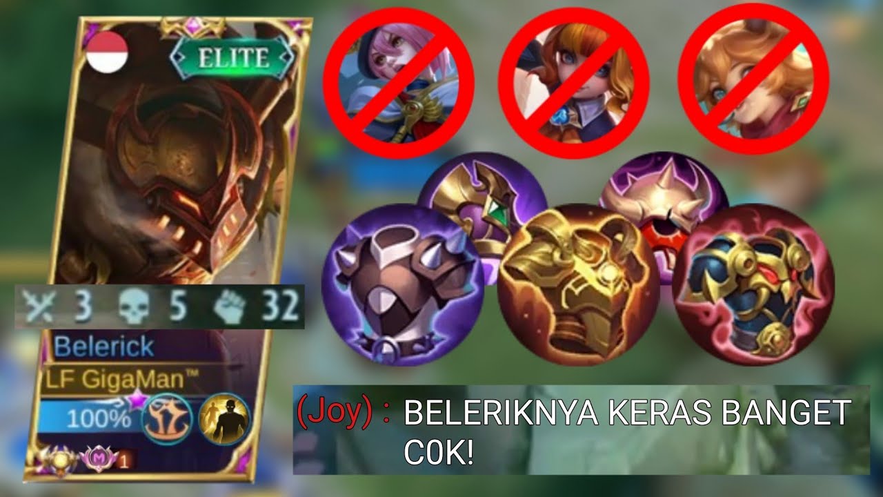 MUSUH PICK COUNTER BELERICK⁉️COUNTER BALIK PAKE BUILD INI‼️BELERICK ...