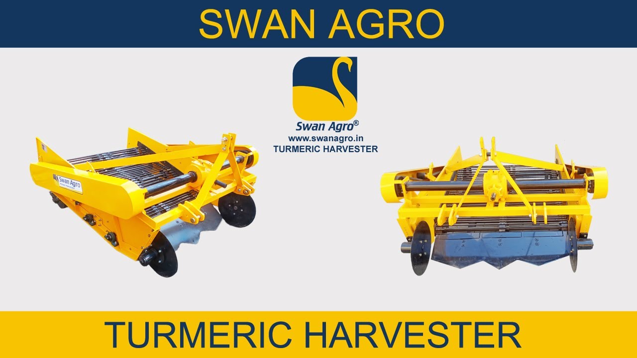 Swan Agro Turmeric Harvester - YouTube
