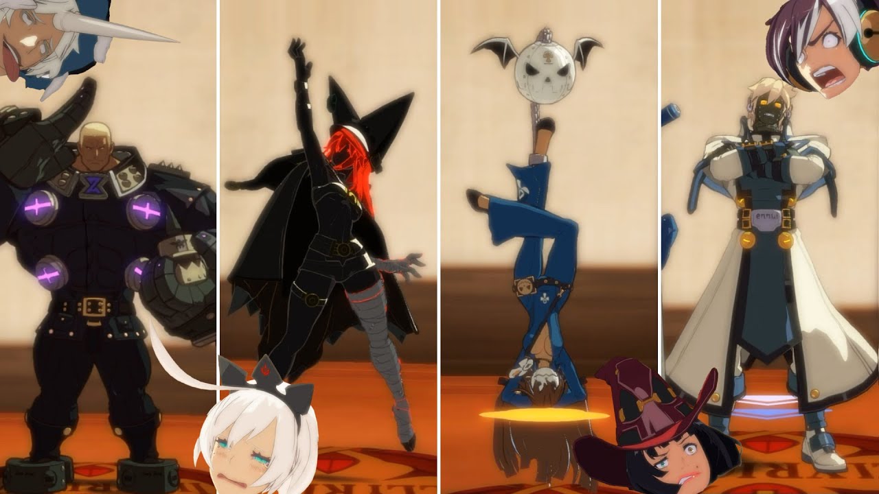 All Poses, Expressions, Colors in Digital Figure Mode | Guilty Gear Xrd ...