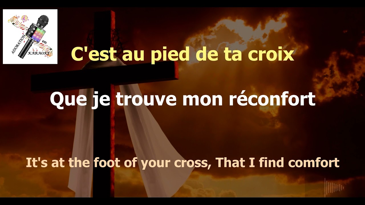 Au pied de ta croix- Anna Tèko (Lyrics + Traduction) - YouTube