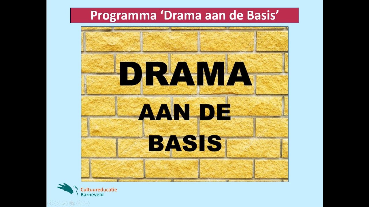 Programma Drama aan de basis - YouTube