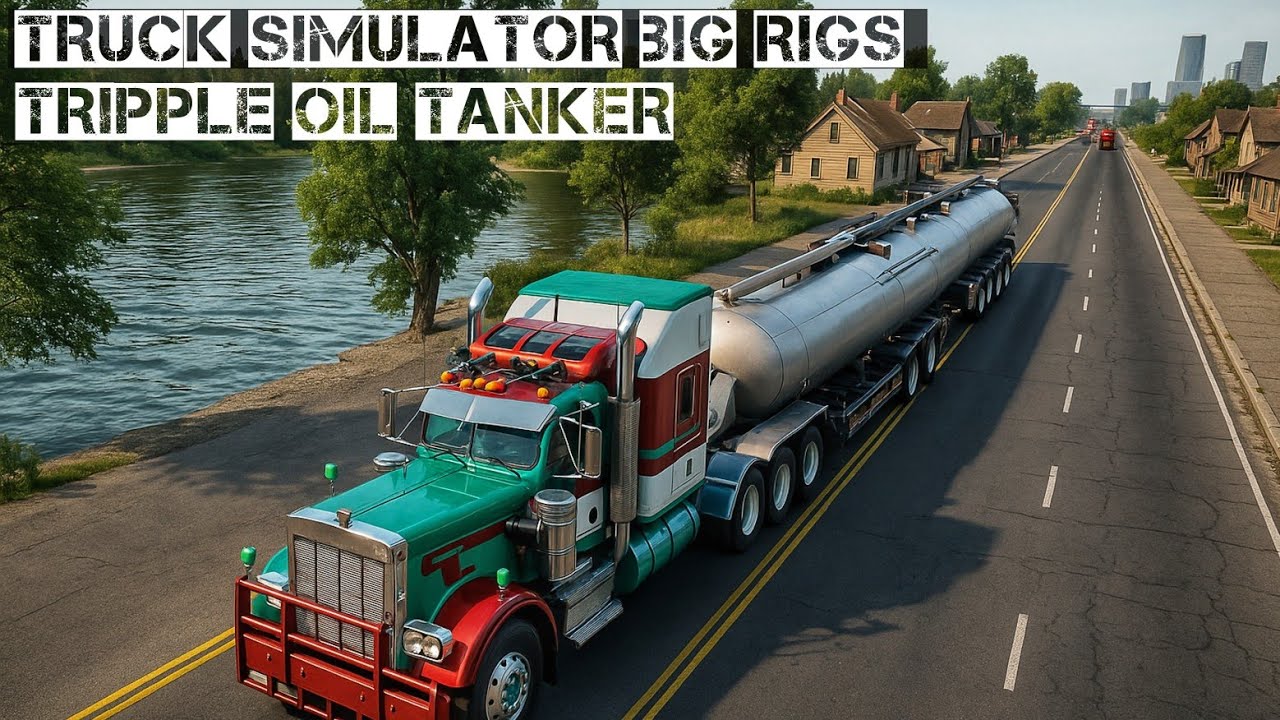 TRIPPLE TANKER OIL TRANSPORT !⛽ TRUCK SIMULATOR BIG RIGS GAMEPLAY 🚦 ...