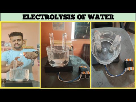 Electrolysis of water /Class 10 science activity /Chemical reactions ...