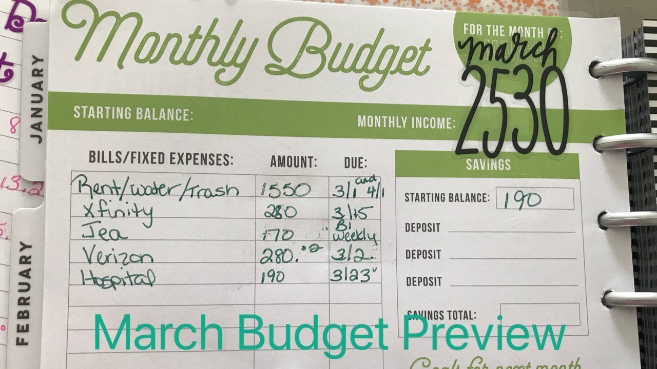 March Budget Preview - YouTube