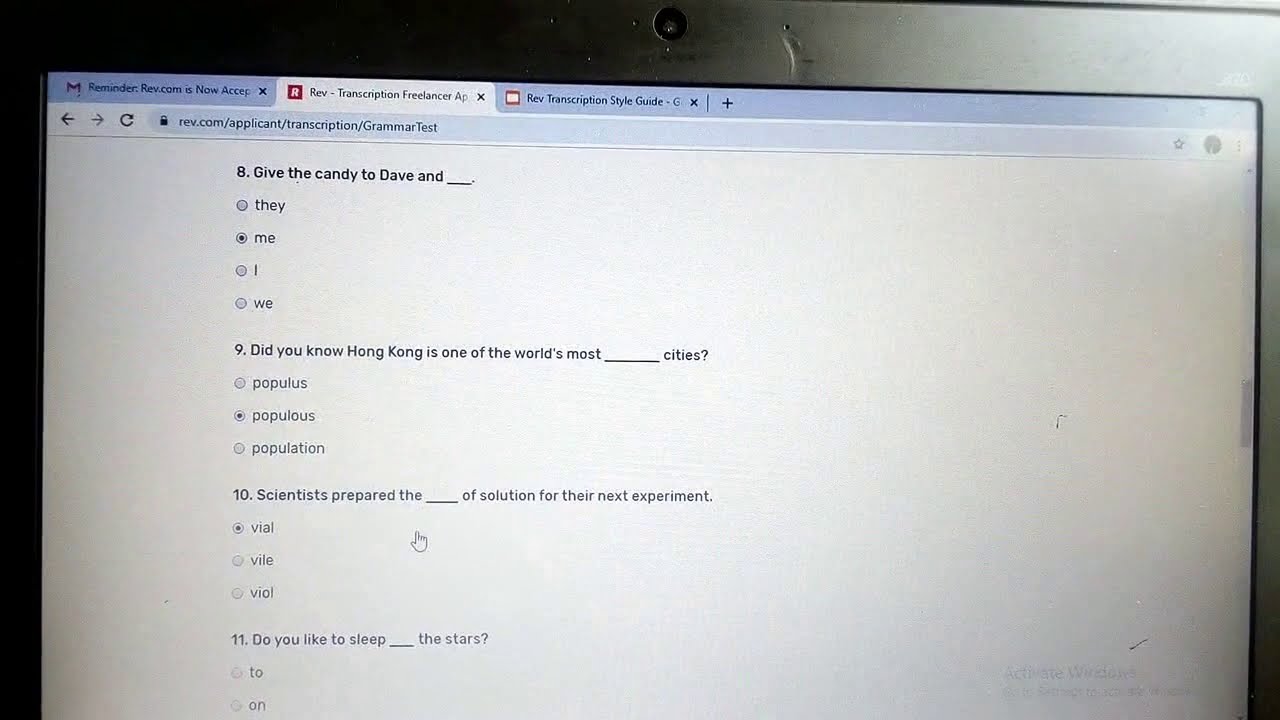 Rev Answers For Grammar Test 2020 Application YouTube rev-answers-for-grammar-test-2020-application-youtube