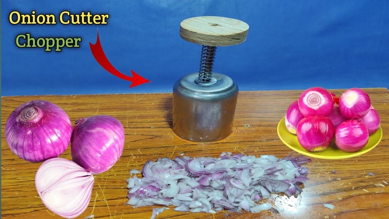 How to Make Onion Cutter chopper | Onion cutting Machine | Diy Onion ...