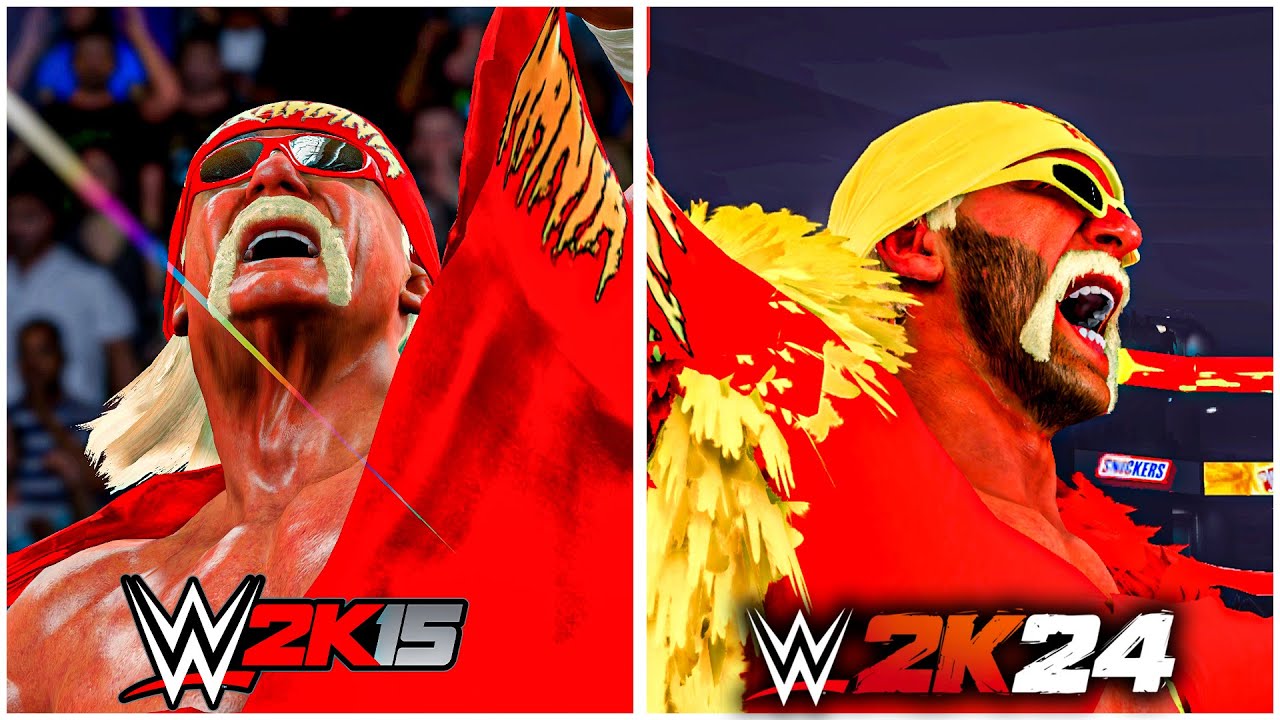 WWE2K24 VS WWE2K15 EPIC GRAPHICS COMPARISON! - YouTube