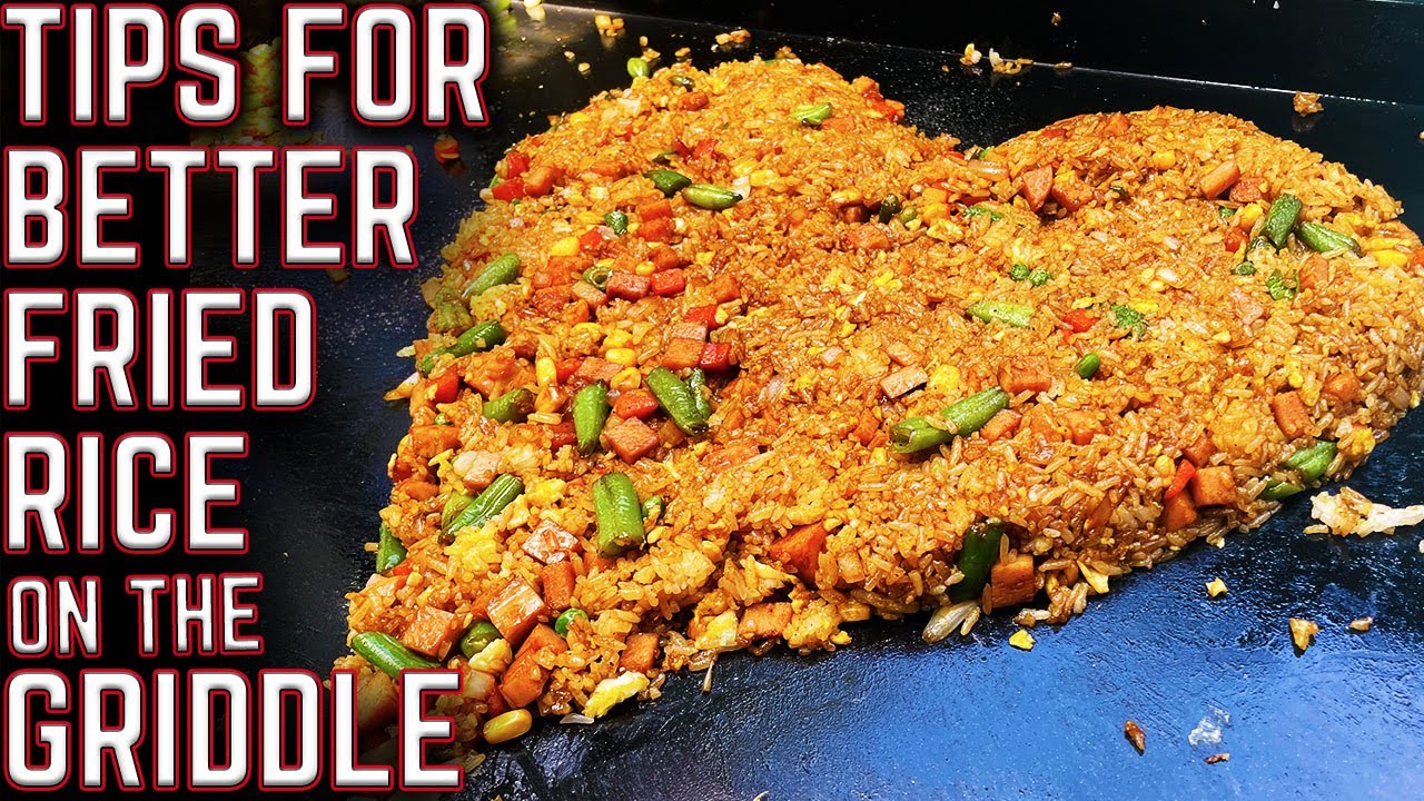 TIPS FOR EVEN BETTER FRIED RICE ON THE FLAT TOP GRILL! SPAM FRIED RICE ...