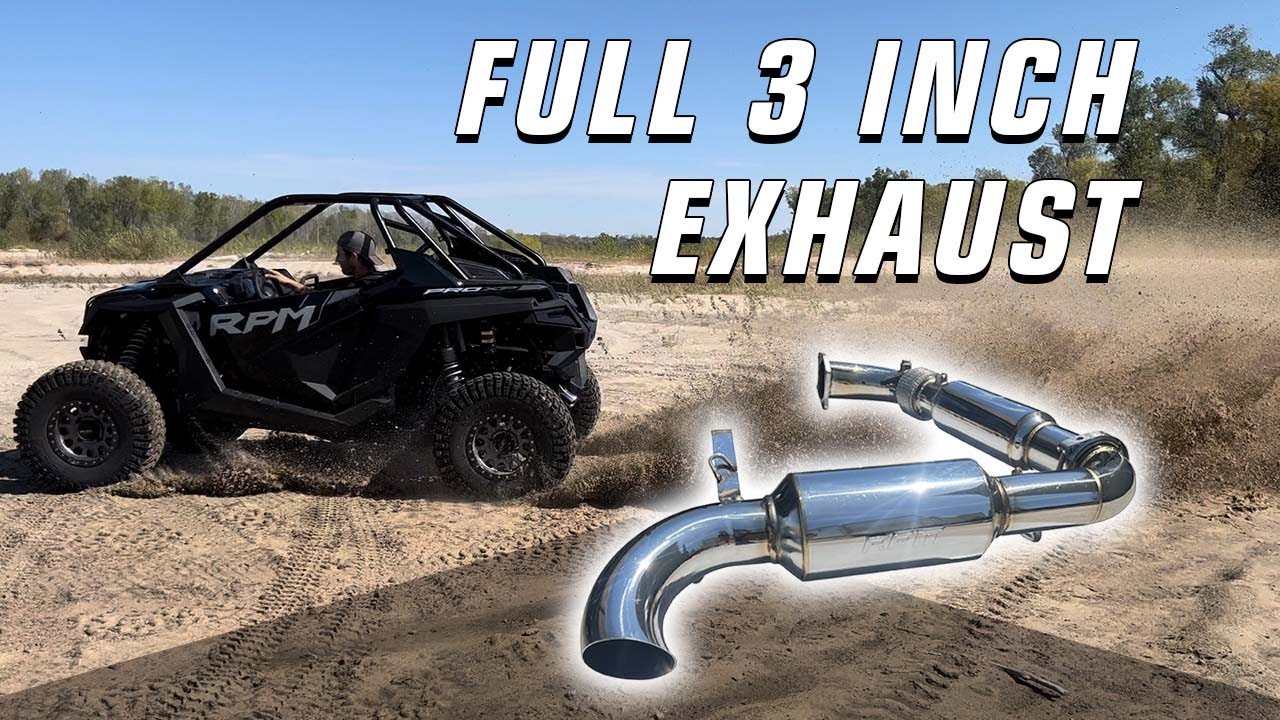 RZR Turbo R & PRO XP Turbo FULL 3" Exhaust! SOUNDS AMAZING! - YouTube