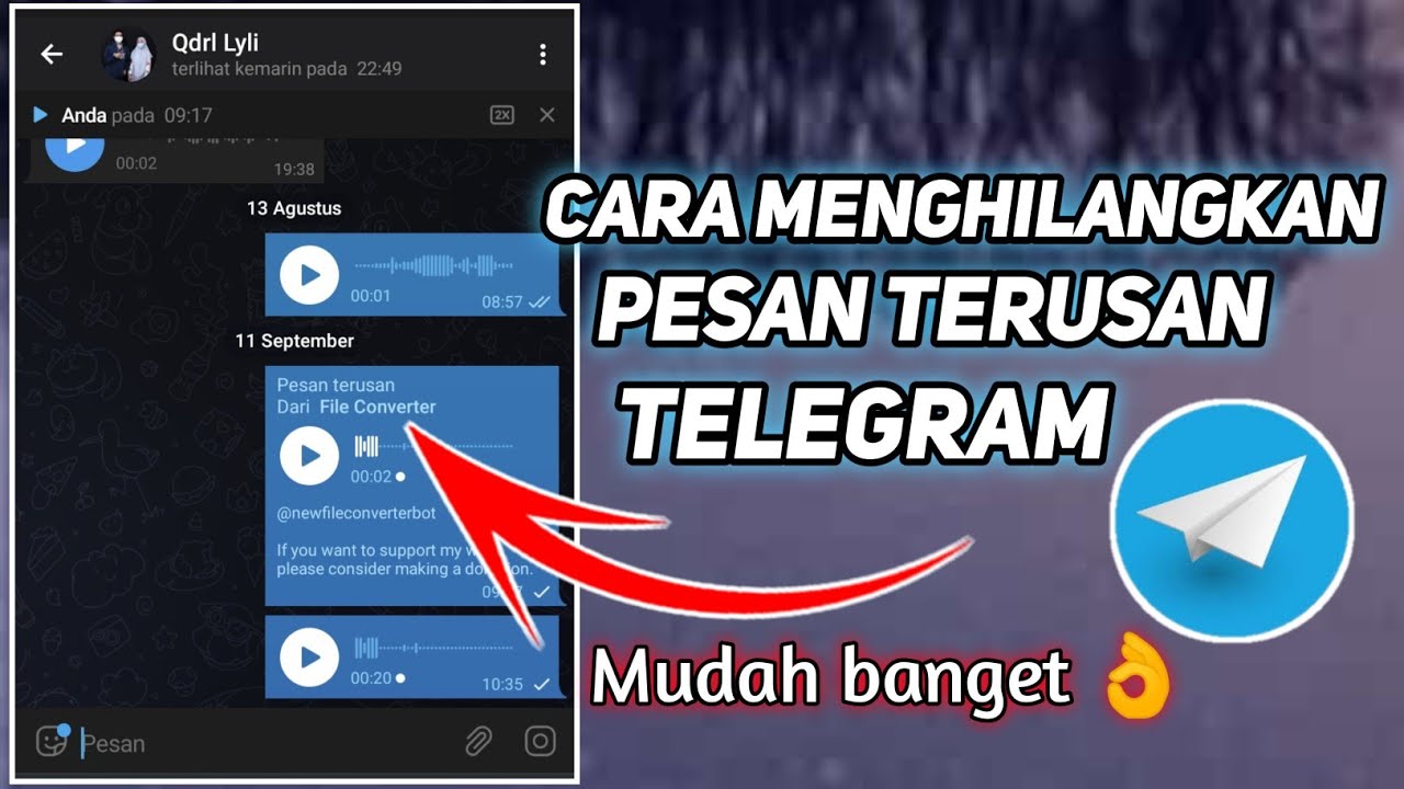 Cara meneruskan pesan telegram tanpa ada tulisan diteruskan | Cara ...
