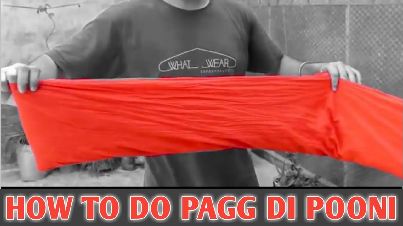How To Do "PAGG DI POONI" For Beginners | Pag Di Punni | Sikh Turban ...