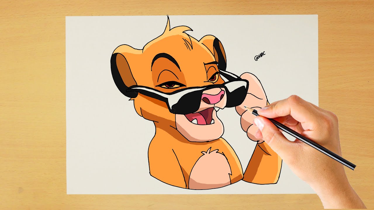 How to draw Simba || Step by step || The Lion King - YouTube