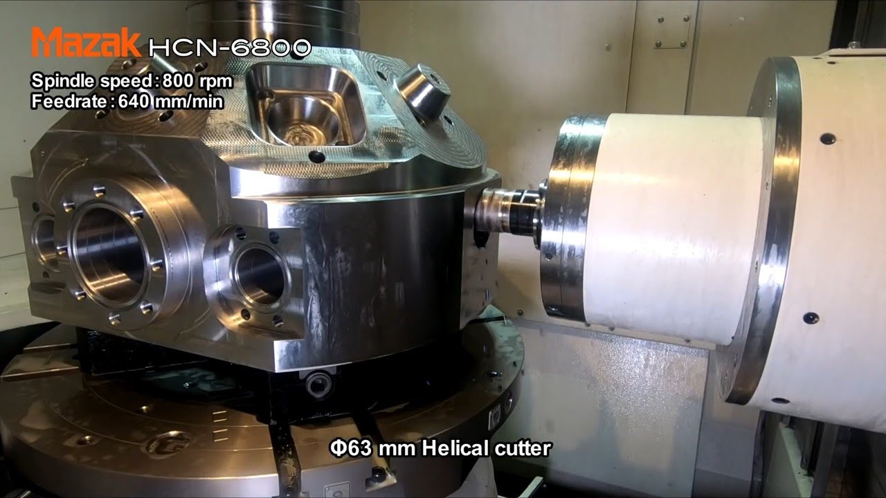 Mazak Milling Multiaxis Extreme Fast CNC Machine. Machining Ability ...