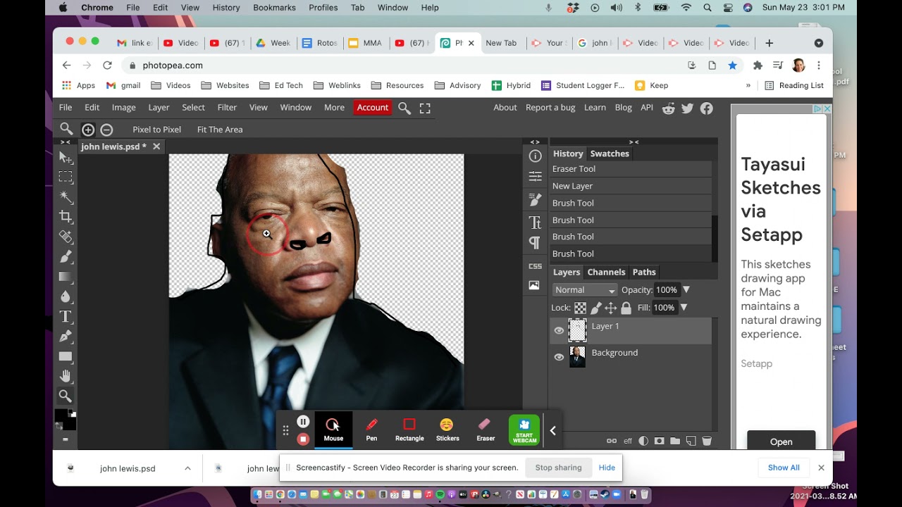 Photopea - Brush Tool - YouTube